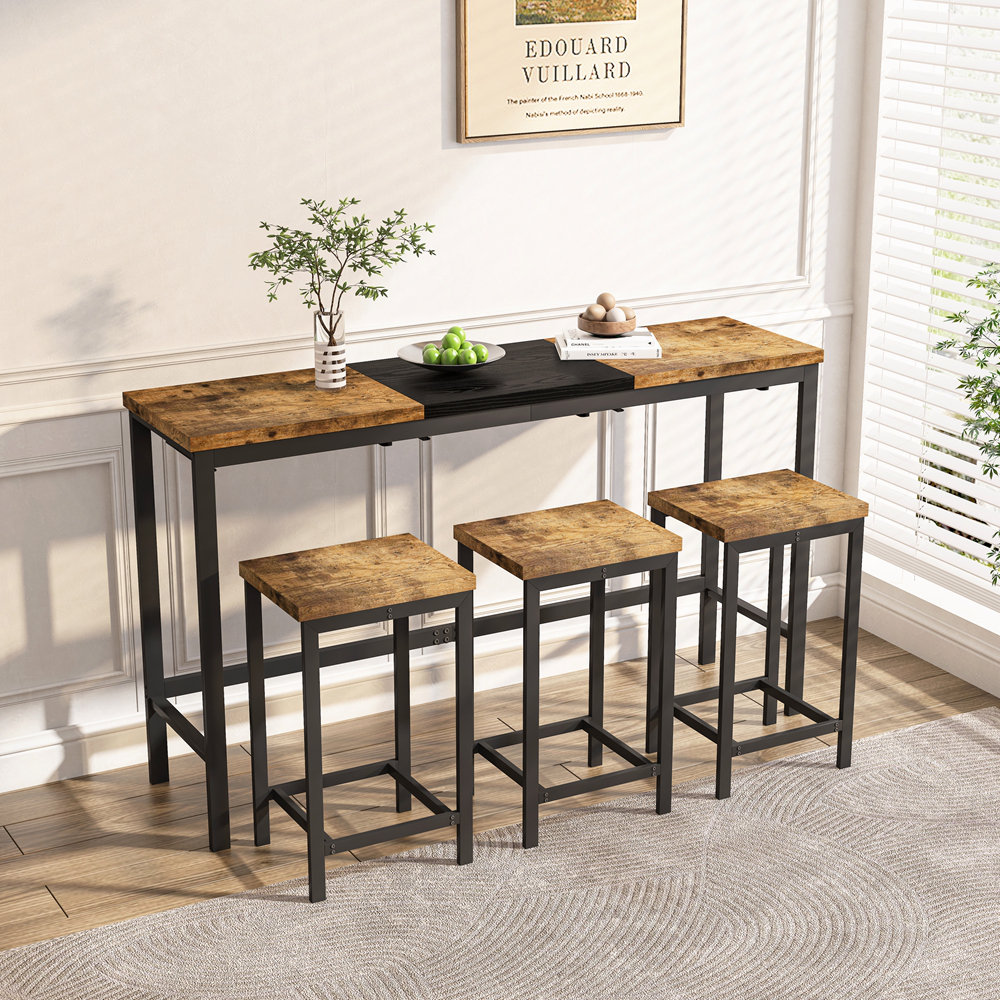 George Oliver Modern Design Kitchen Dining Table, Pub Table, Long ...
