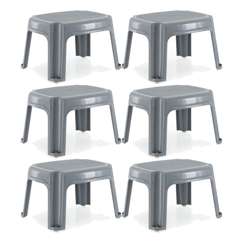 Gracious Living 9.5 Inches Plastic 1 Step Portable Home & Kitchen Stool ...
