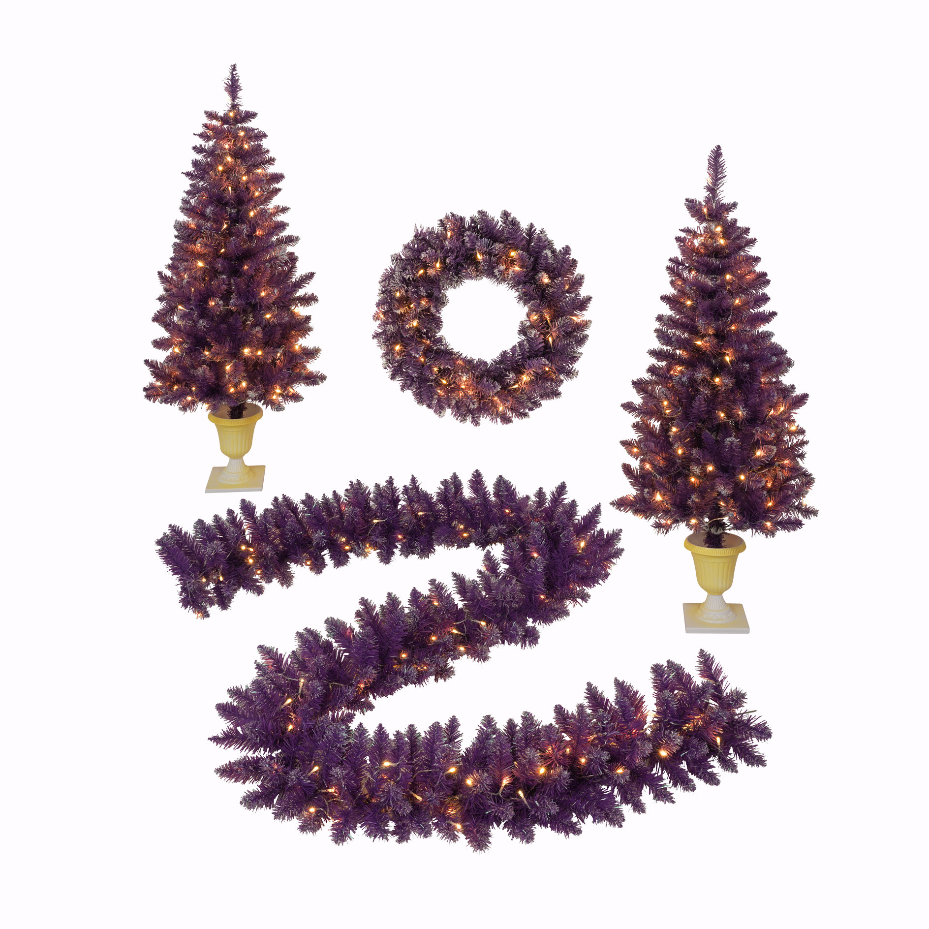 Latitude Run® Christmas Tree 4-Piece Set | Wayfair