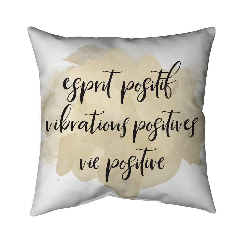 Begin Edition International Inc. Positive Mind Positive Vibes Square ...