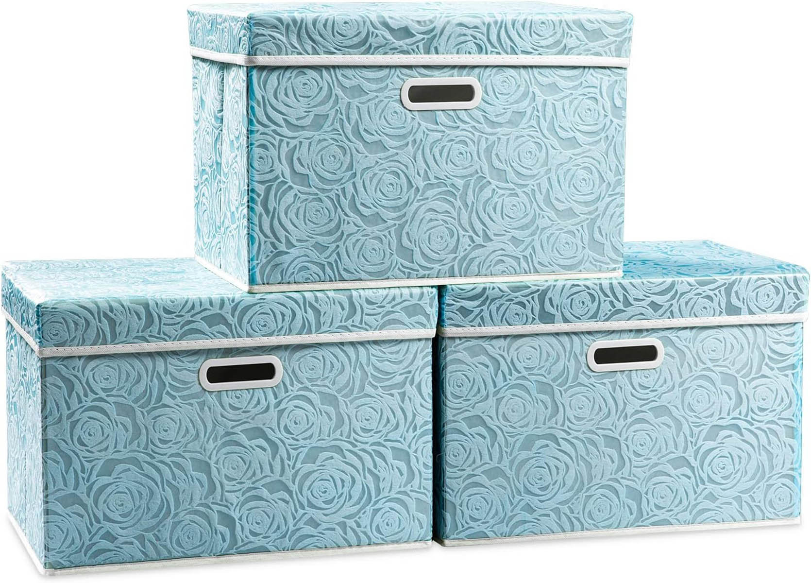 Red Barrel Studio® Larger Collapsible Storage Boxes With Lids Fabric ...