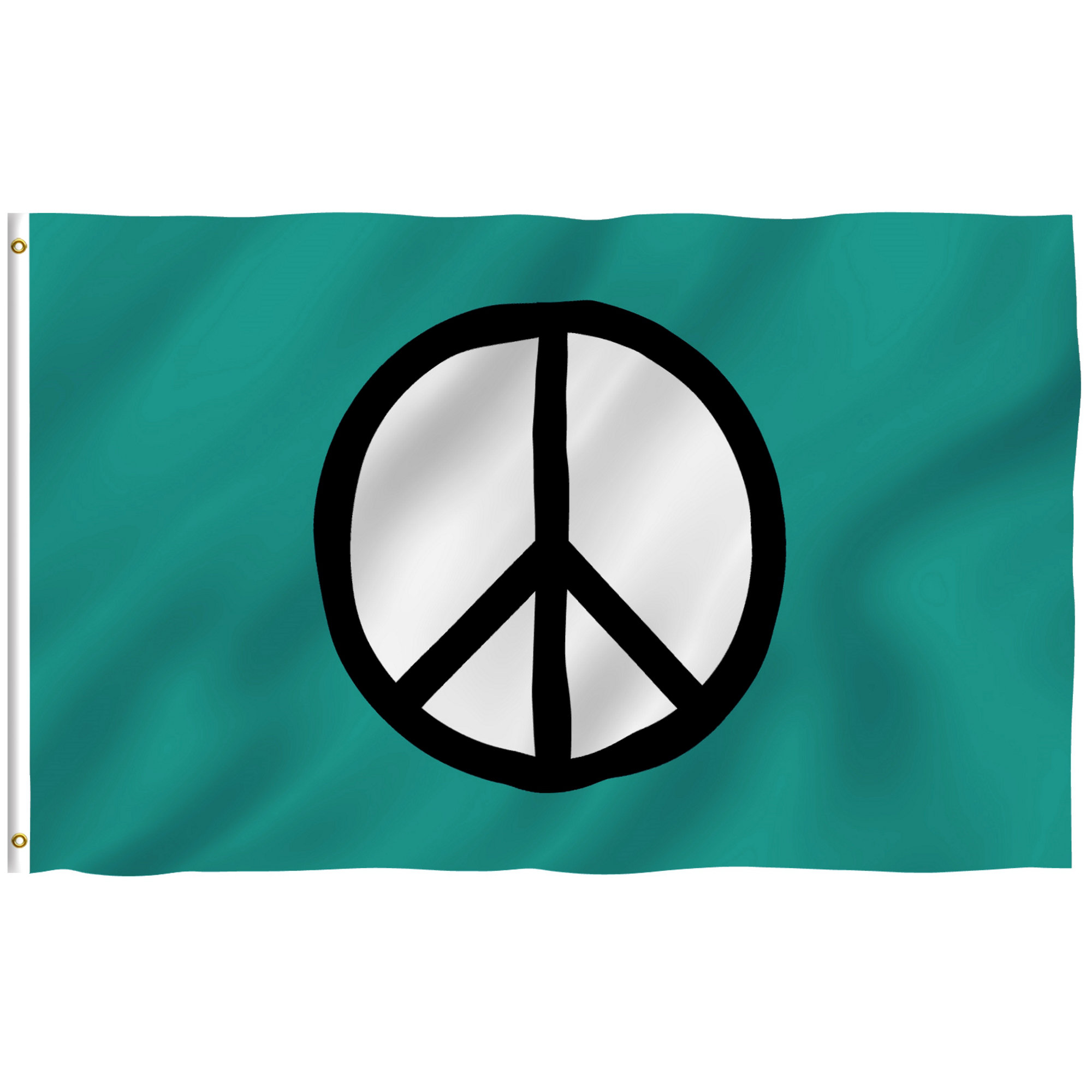 ANLEY Peace Symbol Flag Polyester 3 x 5 ft. House Flag | Wayfair
