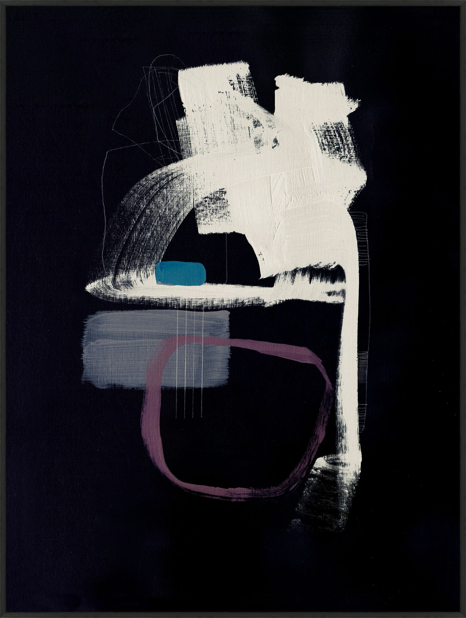 Wendover Art Group Push by Mat Sanders - Floater Frame Painting on ...