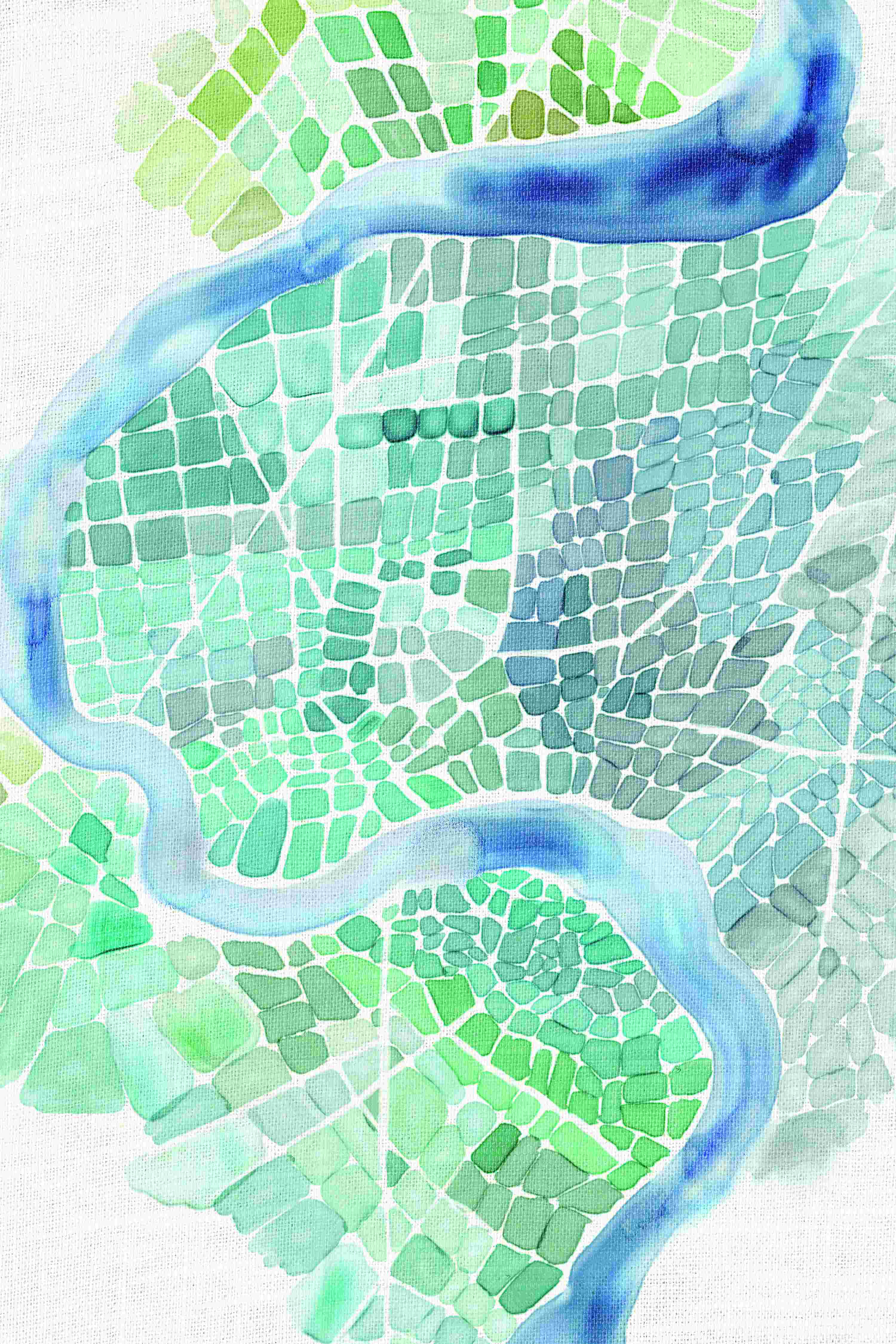 Wrought Studio™ Watercolor City Map | Wayfair