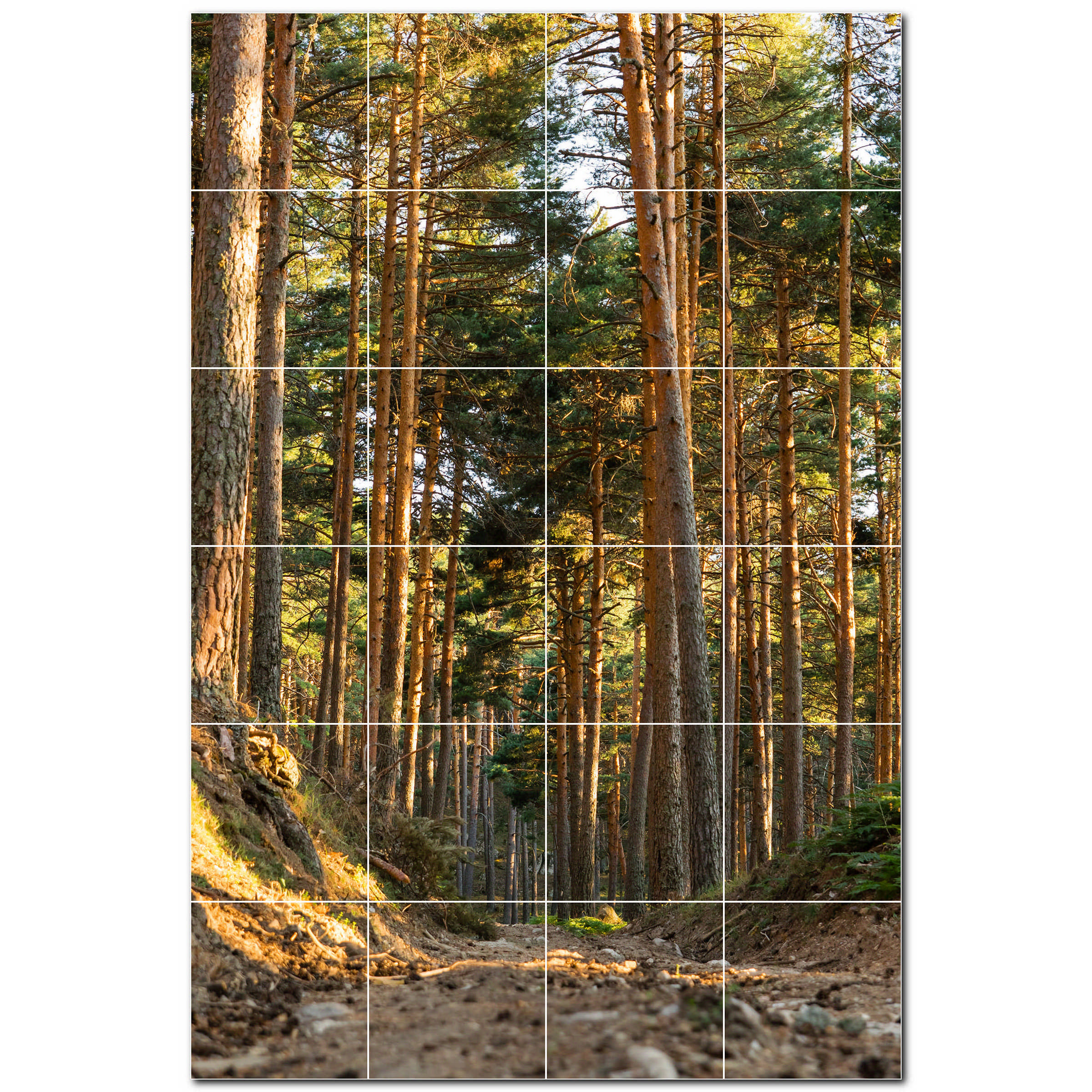 Picture-Tiles.com 32" x 48" Ceramic Autumn Photo Decorative Mural Tile ...