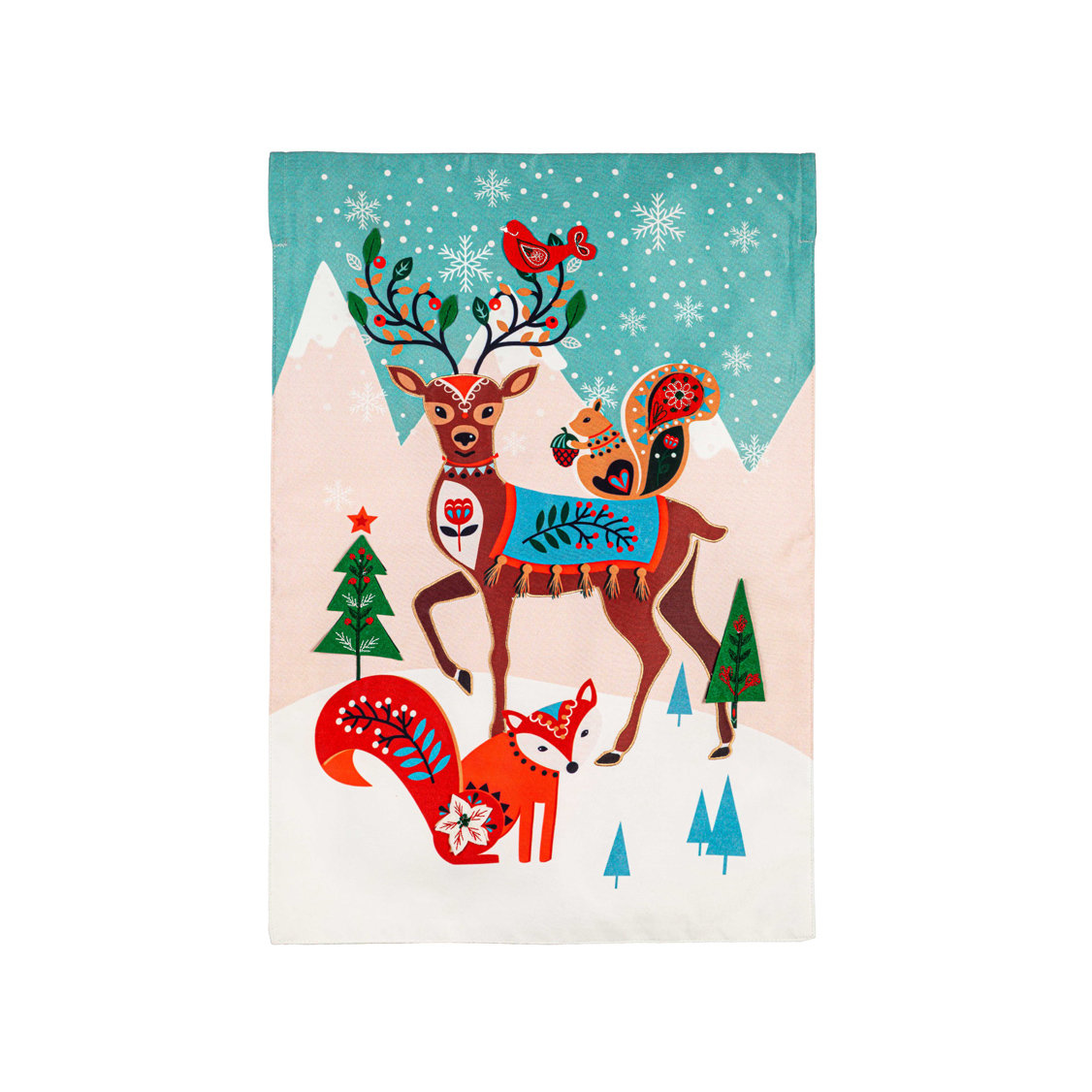 The Holiday Aisle® Javaun 2-Sided Polyester 18 x 12.5 in. Garden Flag ...