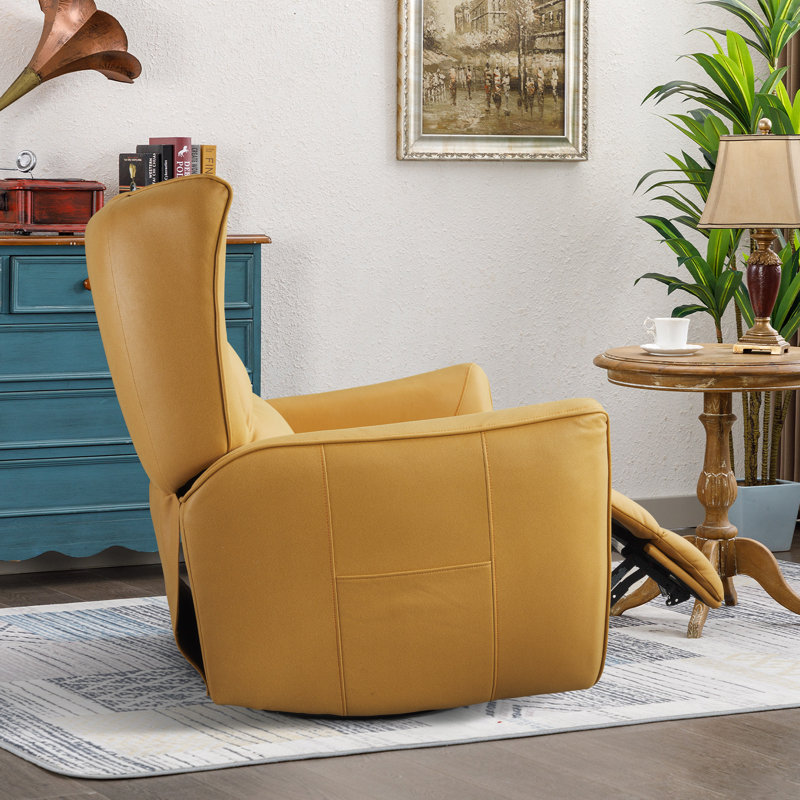 Red Barrel Studio® 35.8'' Wide Modern and Soft Power Swivel and Rocker ...