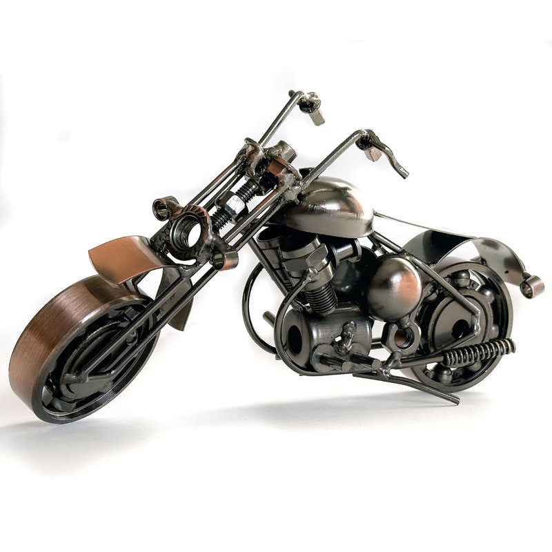17 Stories Metal Iron Motorcycle Model | Wayfair