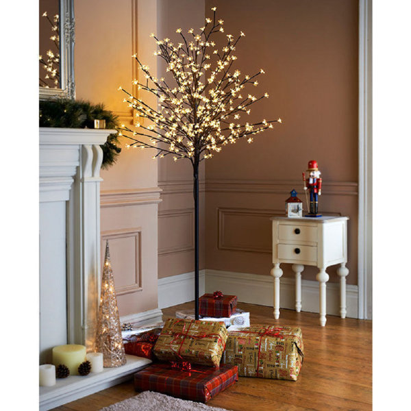 The Seasonal Aisle LED Indoor / Outdoor Lighted Trees & Branches ...