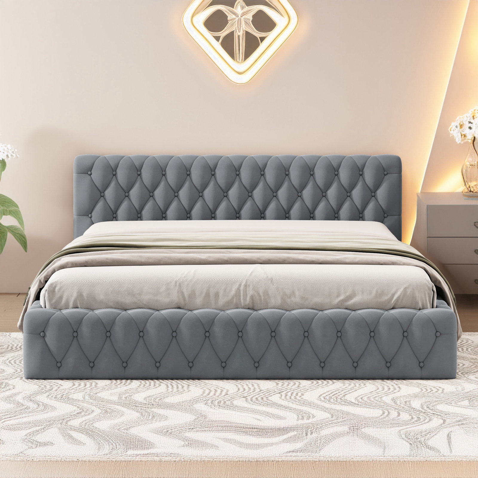 Lark Manor Bethene Upholstered Platform Bed | Wayfair