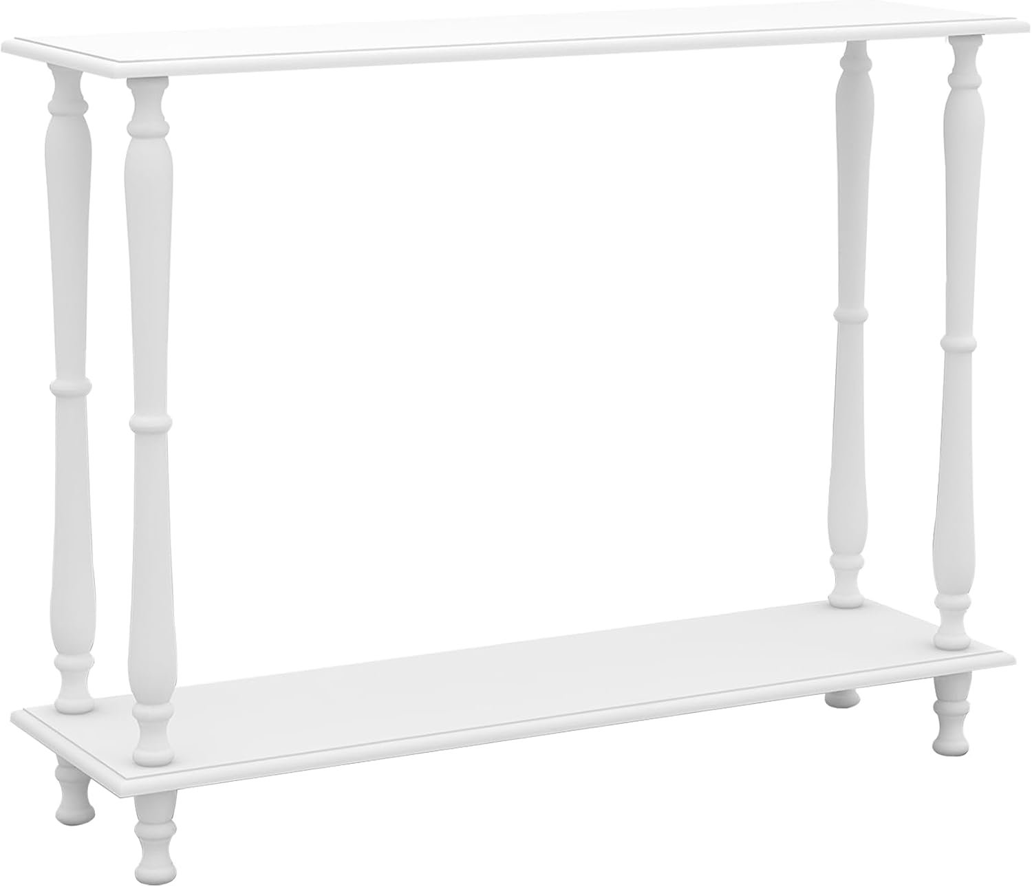Latitude Run® Narrow White Entryway Table Couch Table Behind Sofa ...