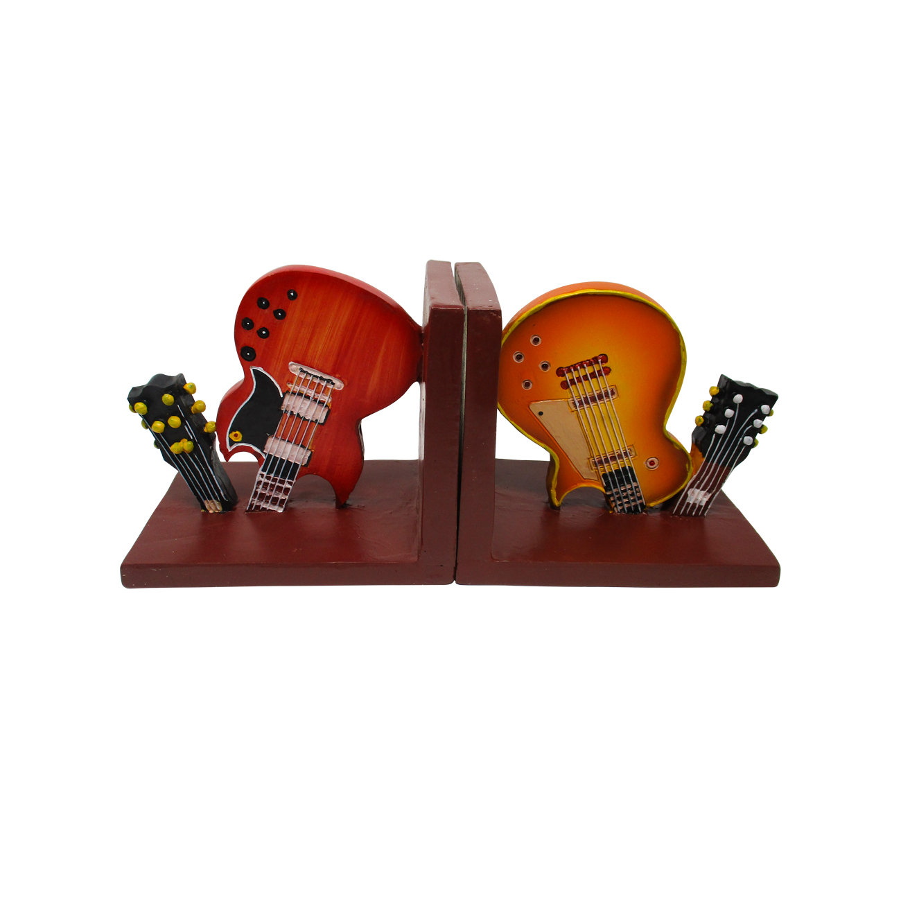 Red Barrel Studio® Latitude Run® Guitar Gift Music Decorative Bookends ...