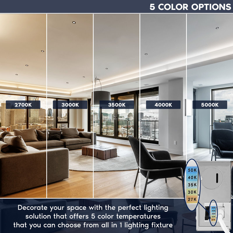 Luxrite 3'' Dimmable Air-Tight IC Rated LED Canless Recessed Lighting ...