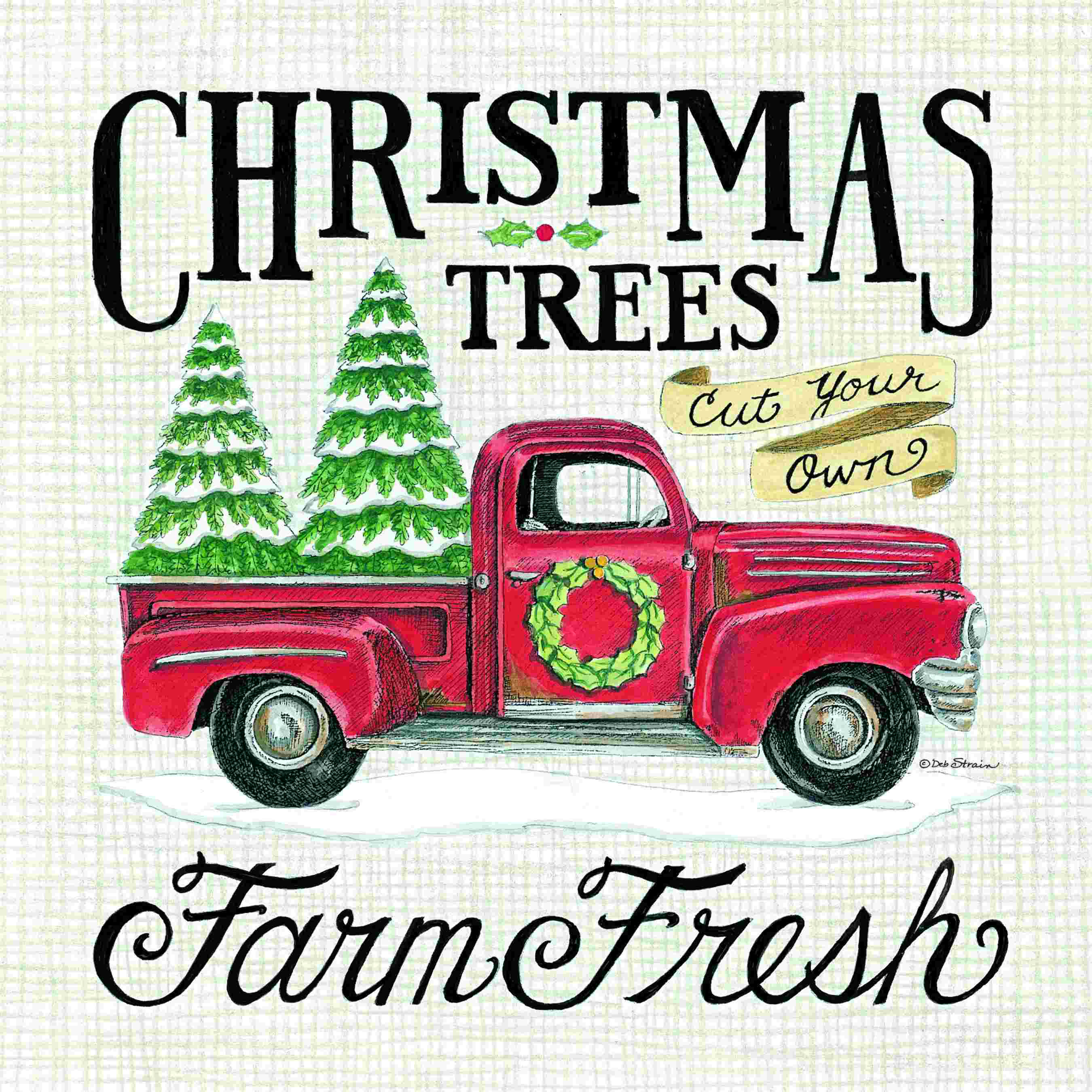 The Holiday Aisle® Christmas Trees Farm Fresh - Wrapped Canvas Textual ...