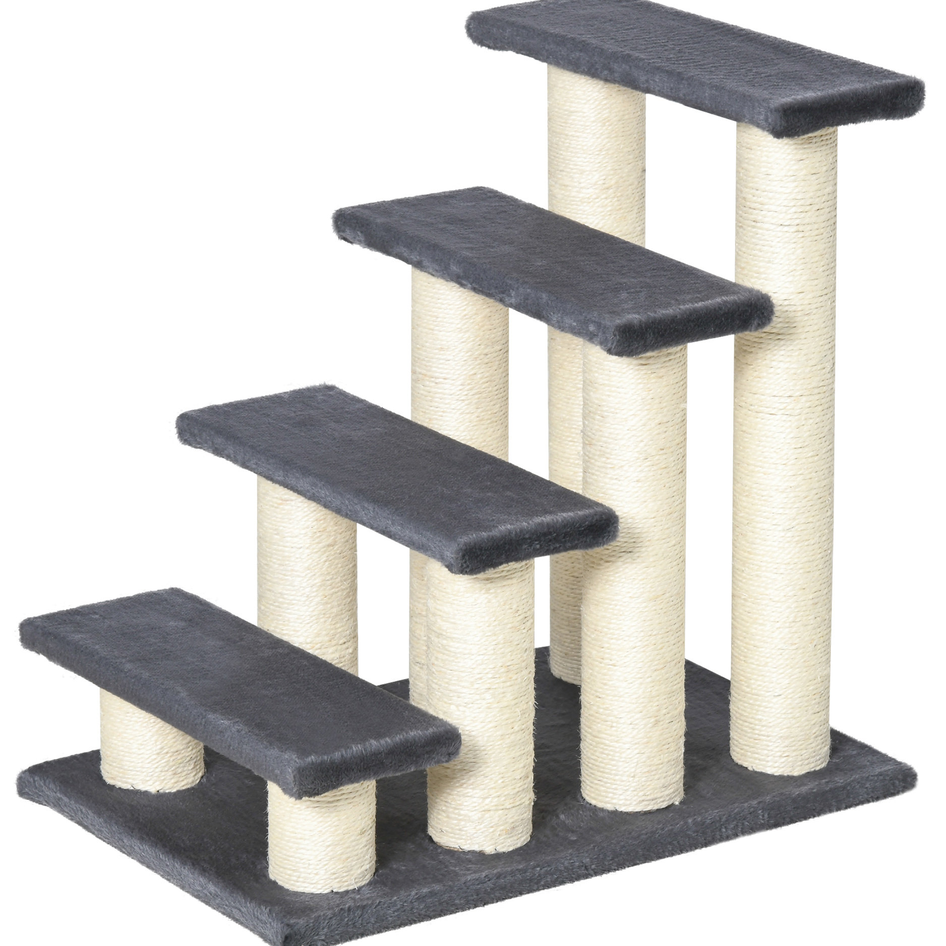 Latitude Run® Stair-Shaped Cat Tree For Indoor Cats And Dogs, Gray ...