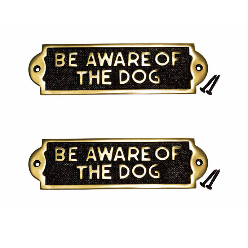 The Renovators Supply Inc. Plaques Dog Sign Be Aware Of The Dog ...