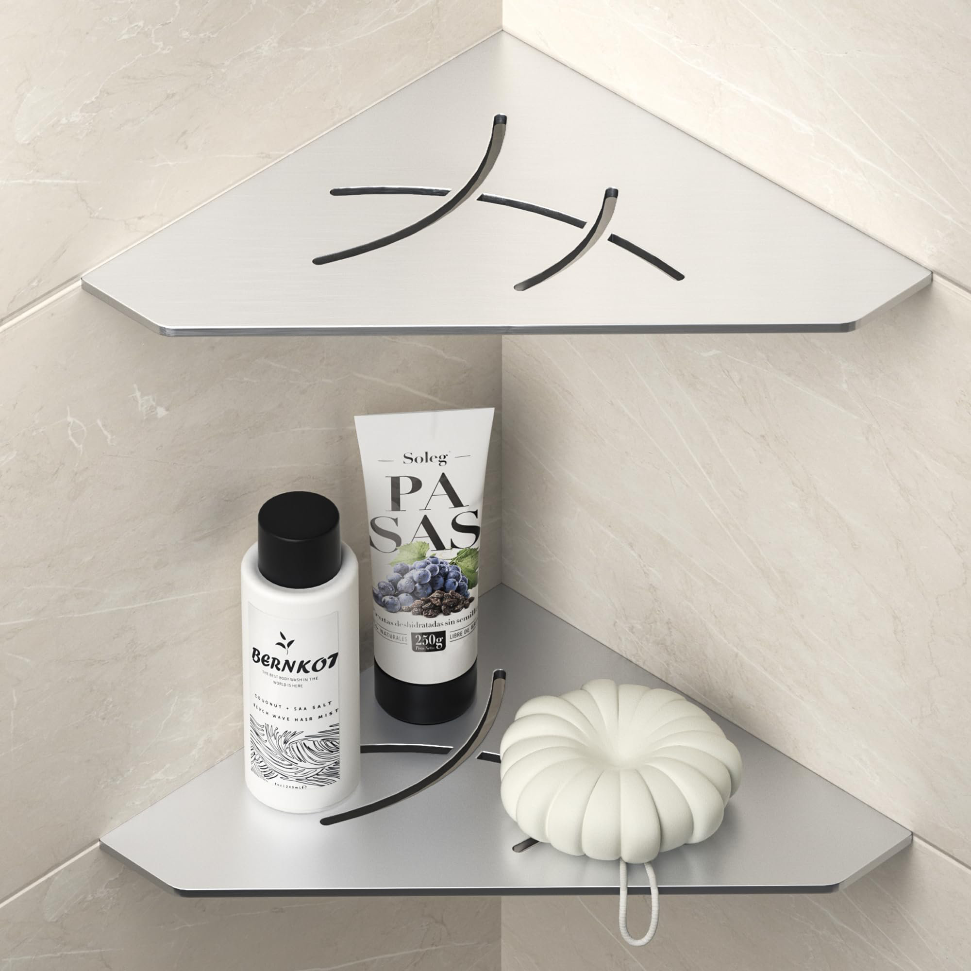 Rebrilliant Corner Shower Shelf 10 Inch Brushed Finish Stainless Steel ...