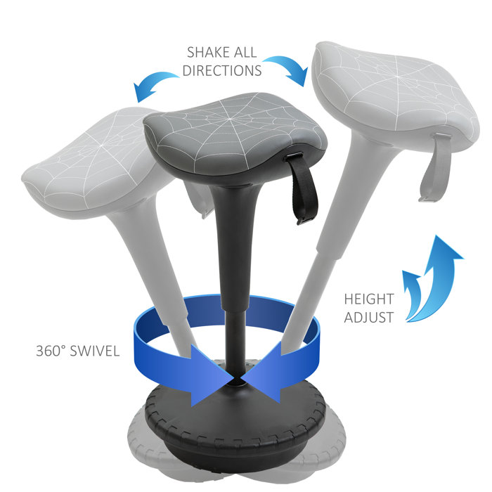 Trinx Adjustable Height Ergonomic Active Stool with & Reviews | Wayfair