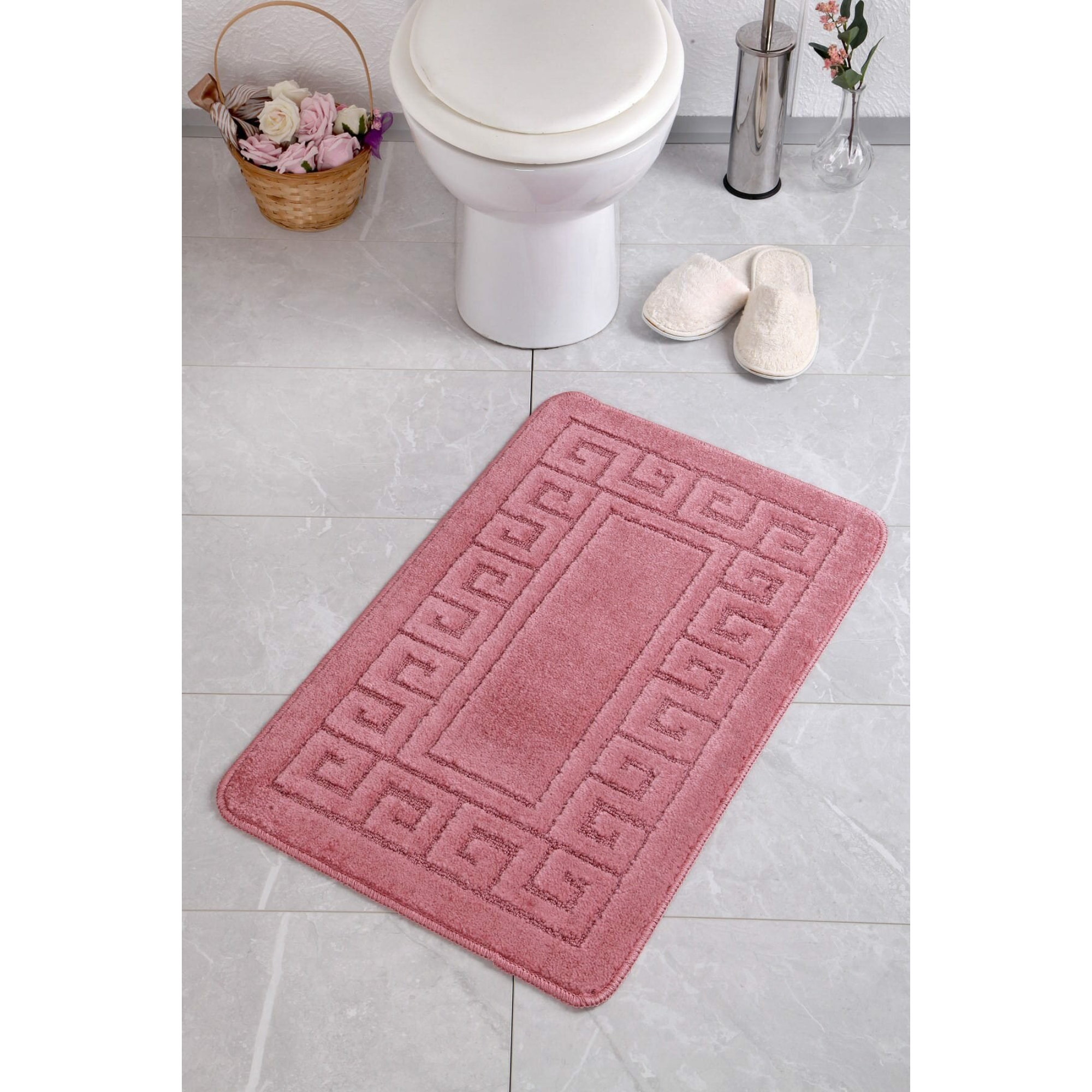 East Urban Home Briaca Solid Color Bath Rug | Wayfair