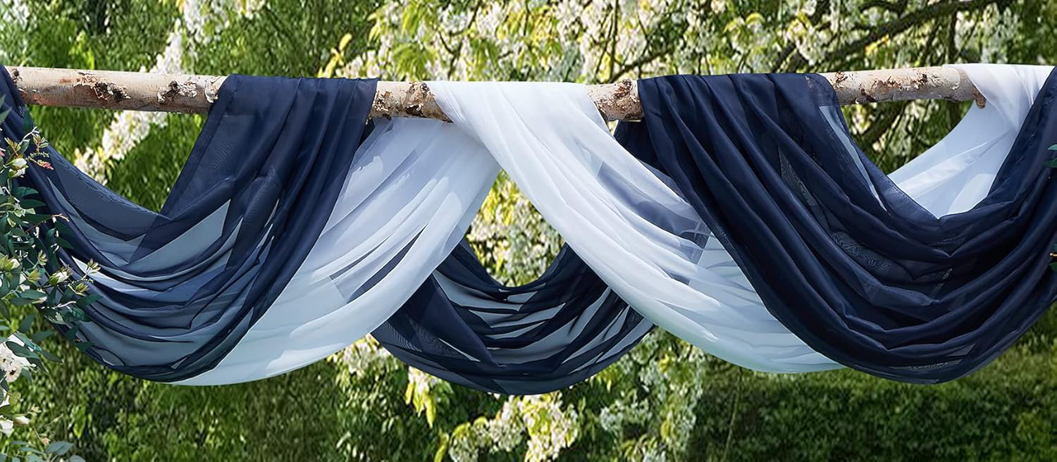 WARM HOME DESIGNS 10 Yard (360 Inch) Sheer Fabric in Multiple Colors ...