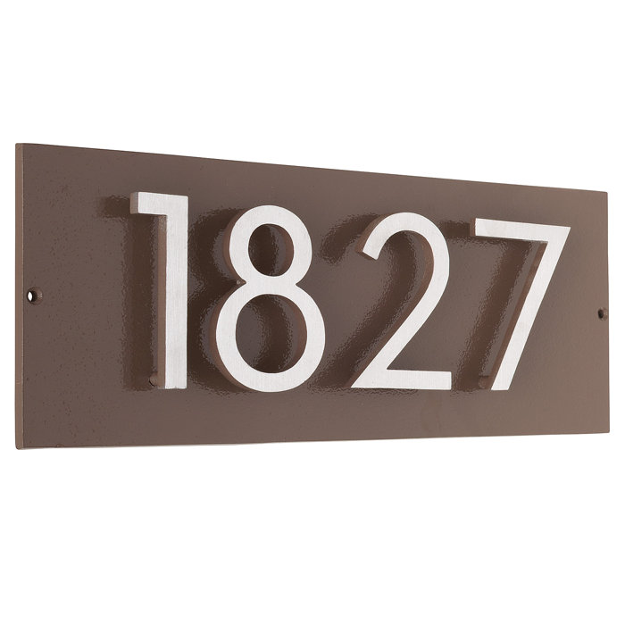 Montague Metal Products Rectangle Wall Plaque & Reviews | Wayfair