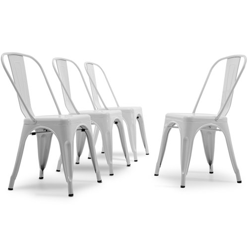 17 Stories Metal Stacking Side Chair & Reviews | Wayfair