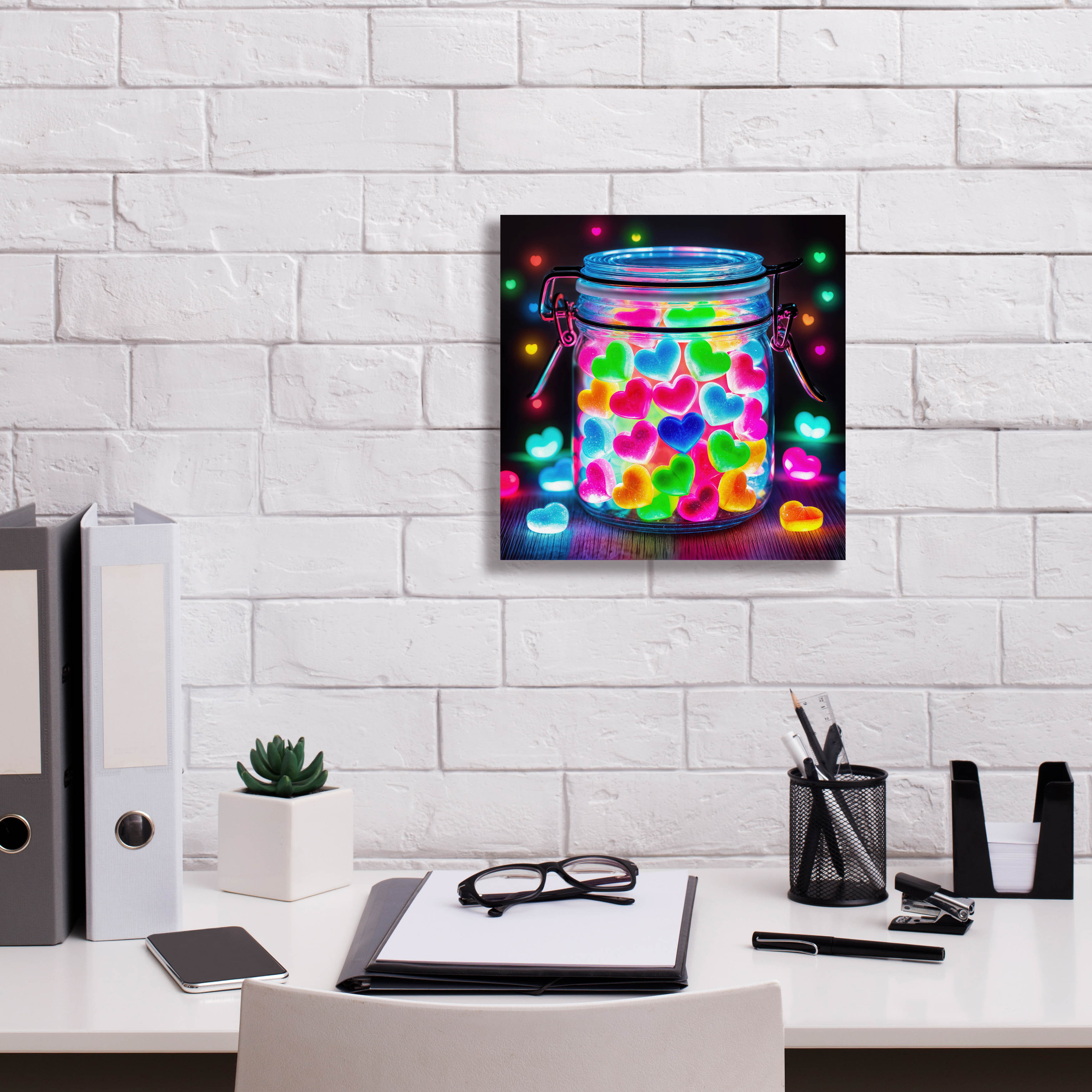 Epic Graffiti 'Jar Of Love' by Rey Klimt Canvas Wall Art | Wayfair