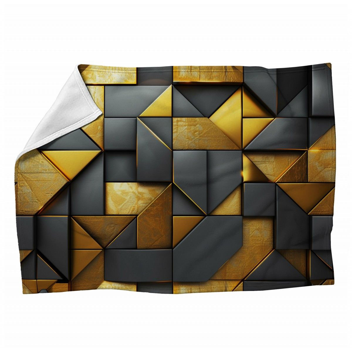 VisionDecor Abstract Geometry Fleece Throw Blanket - Visual Art Throws ...