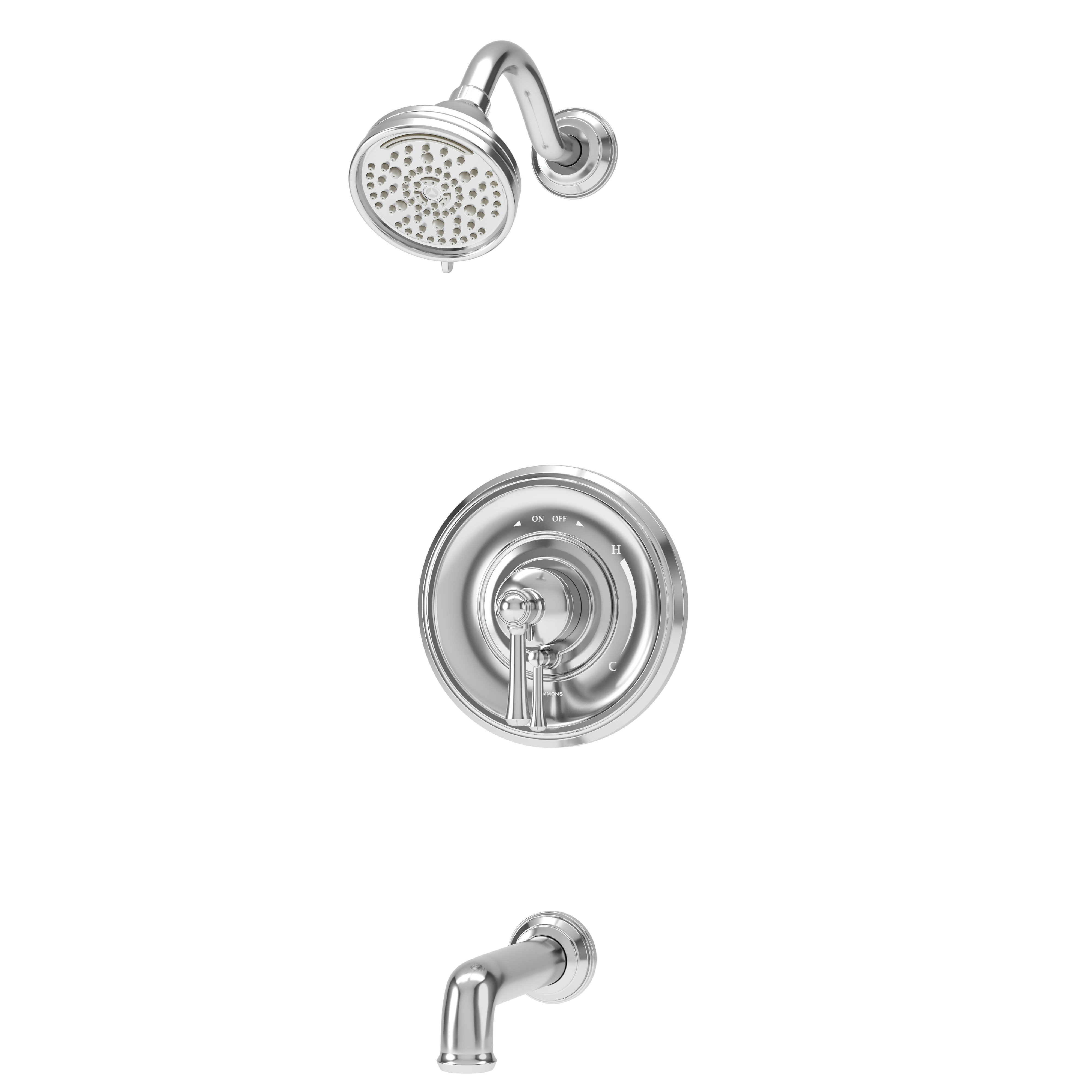 Symmons Braston HydroMersion Tub and Shower Faucet with Volume Control ...