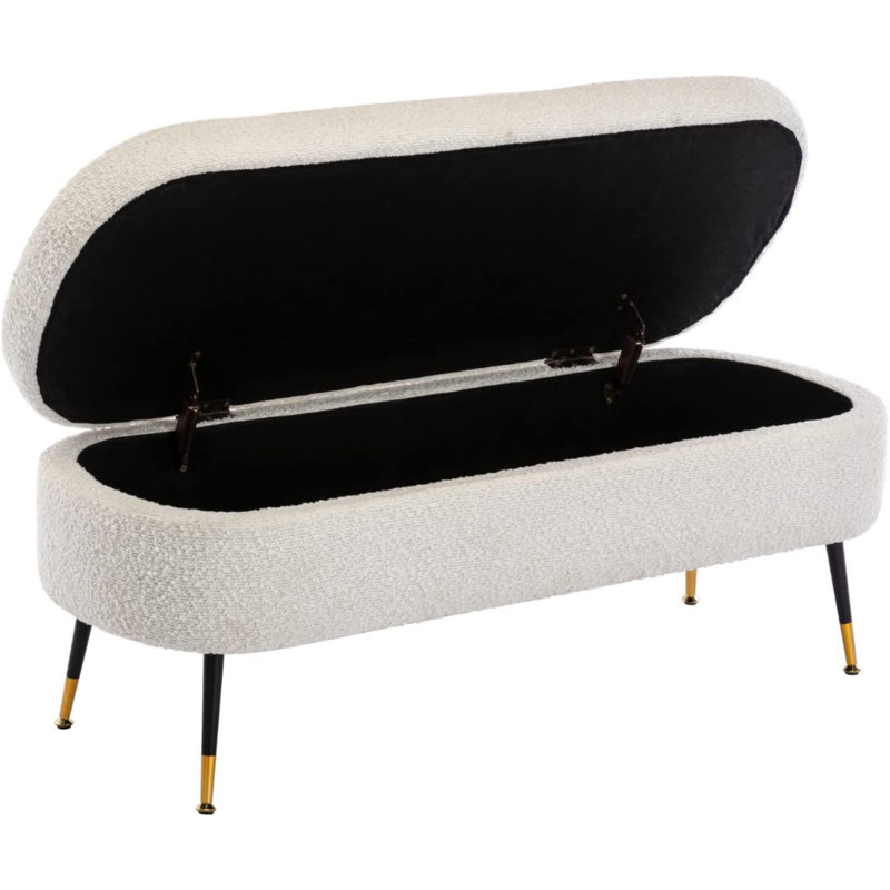 Mercer41 Ilana Upholstered Flip Top Storage Bench | Wayfair