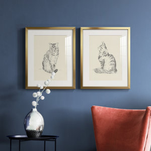 Red Barrel Studio® House Cat I- Premium Framed Print - Ready To Hang ...