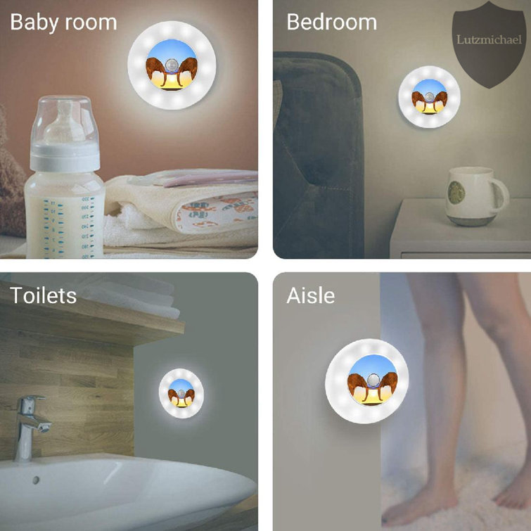 menggutong Smart LED Motion Sensor Night Light,Battery Powered Night ...