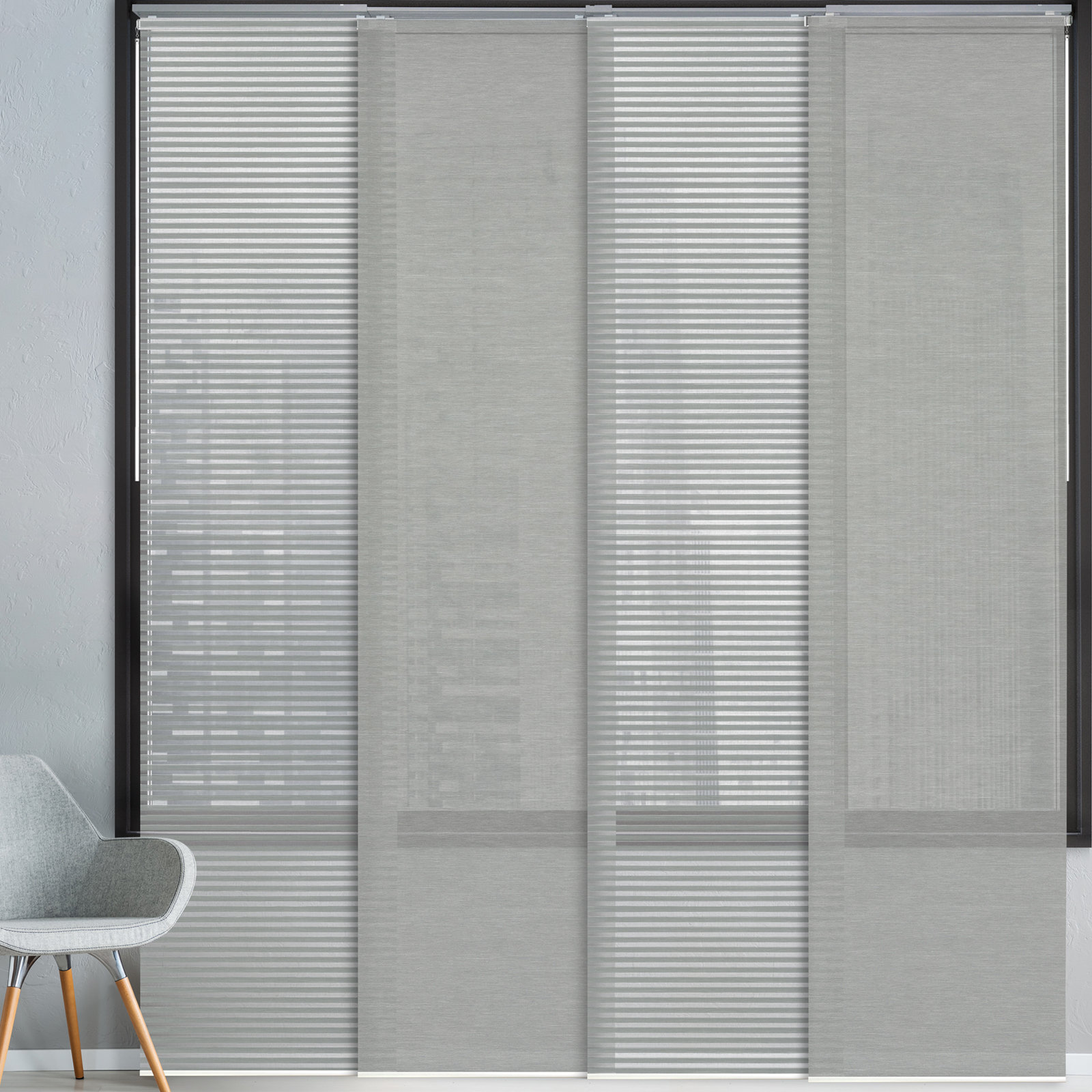 Symple Stuff Sharmaine Deluxe Sheer Comet Vertical Blind - Wayfair Canada