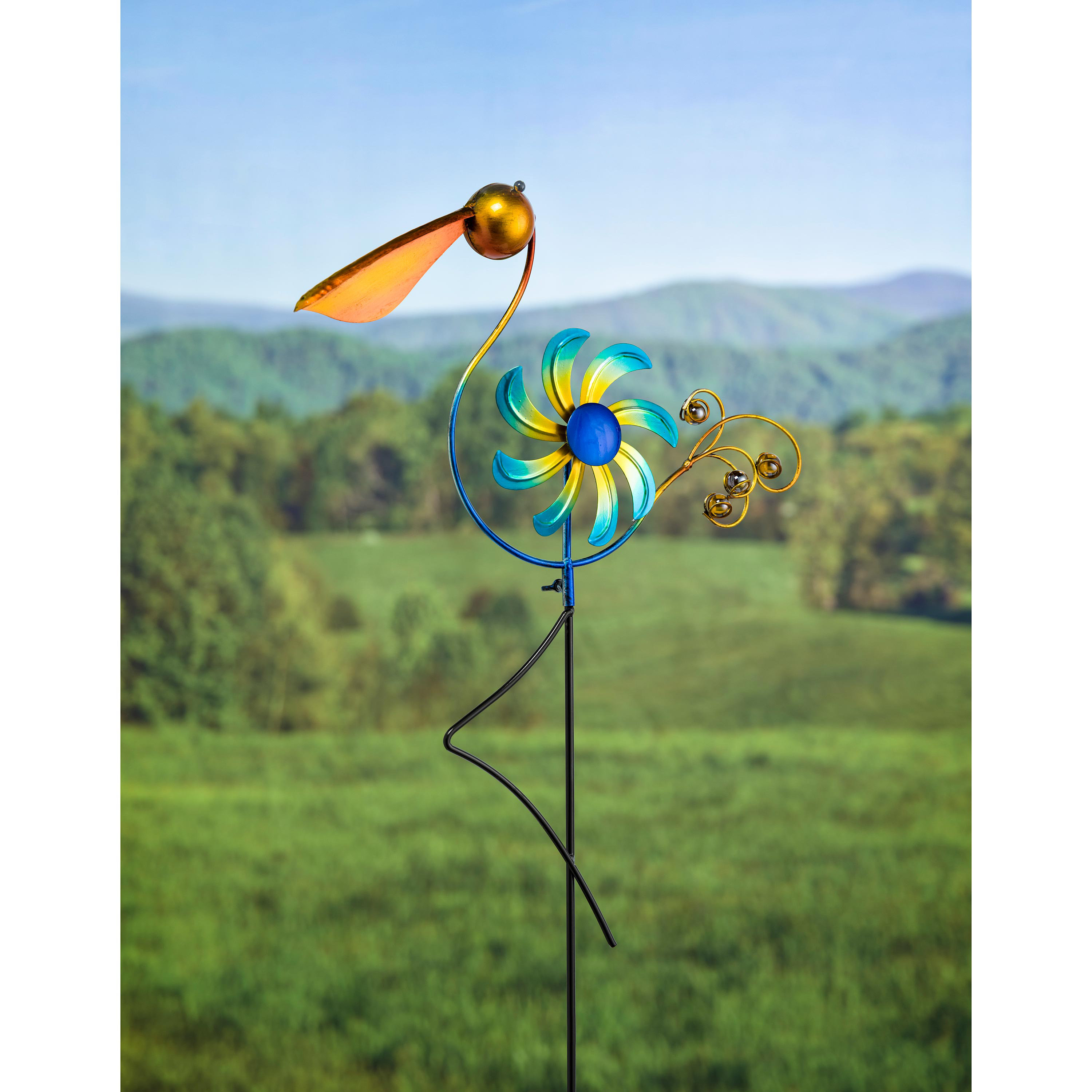 Beachcrest Home™ Orpha Bird Cheerful Summer Days Windspinner Garden ...