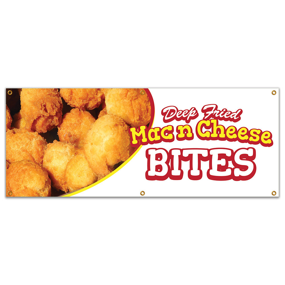 SignMission Mac N Cheese Bites Banner | Wayfair