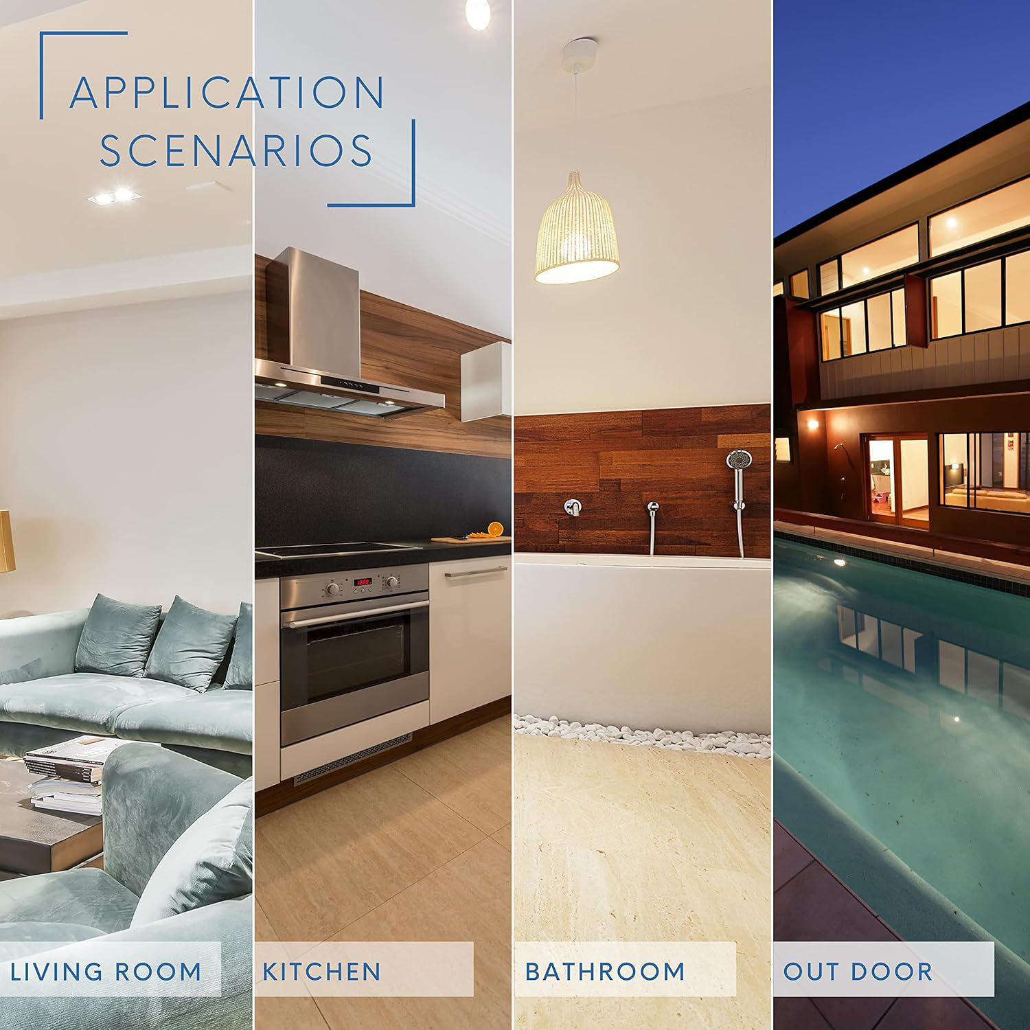 Perlglow 5'' Dimmable Air-Tight IC Rated Standard Recessed Lighting Kit ...