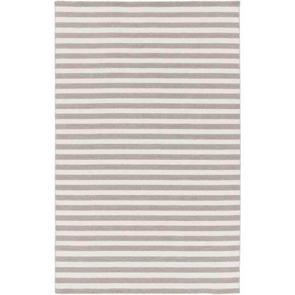 Breakwater Bay Lansing Flatweave Wool Striped Rug | Wayfair