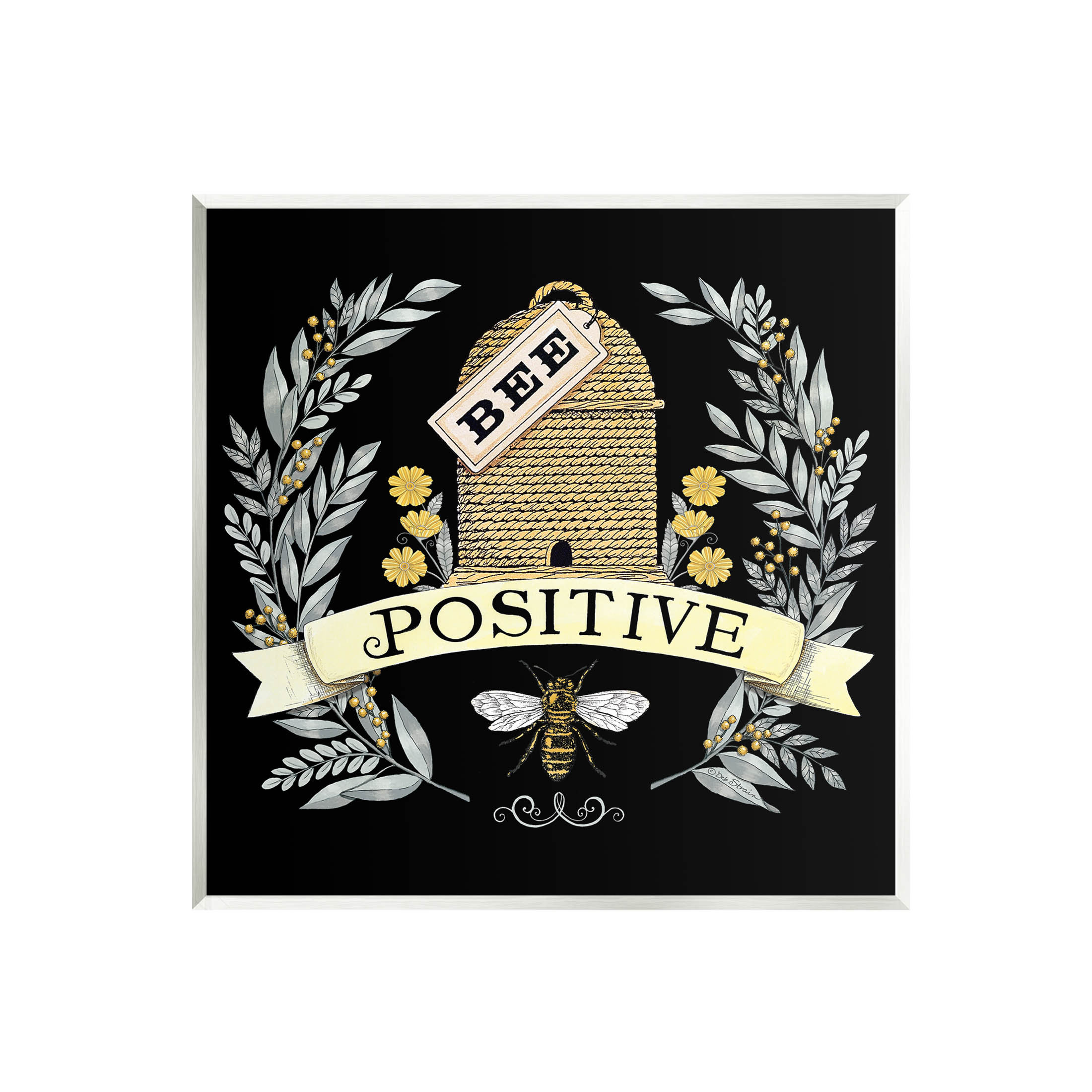 Winston Porter Bee Positive Vintage Hive Wall Plaque Art By Deb Strain ...