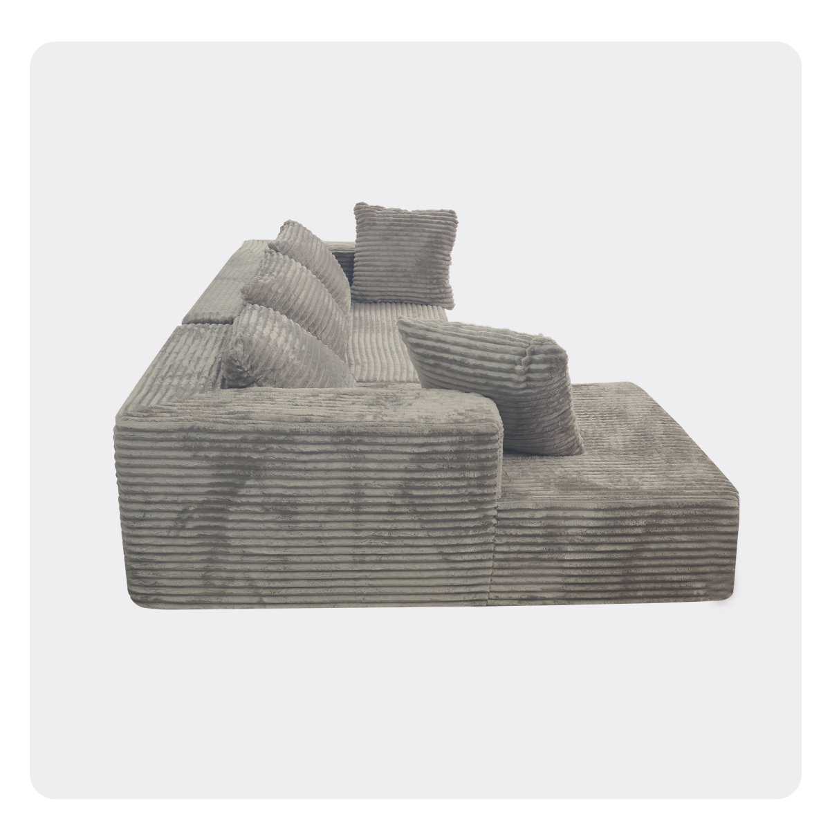 Wrought Studio™ Cloud Sectional Couch With L-Shape Chaise,Modern ...