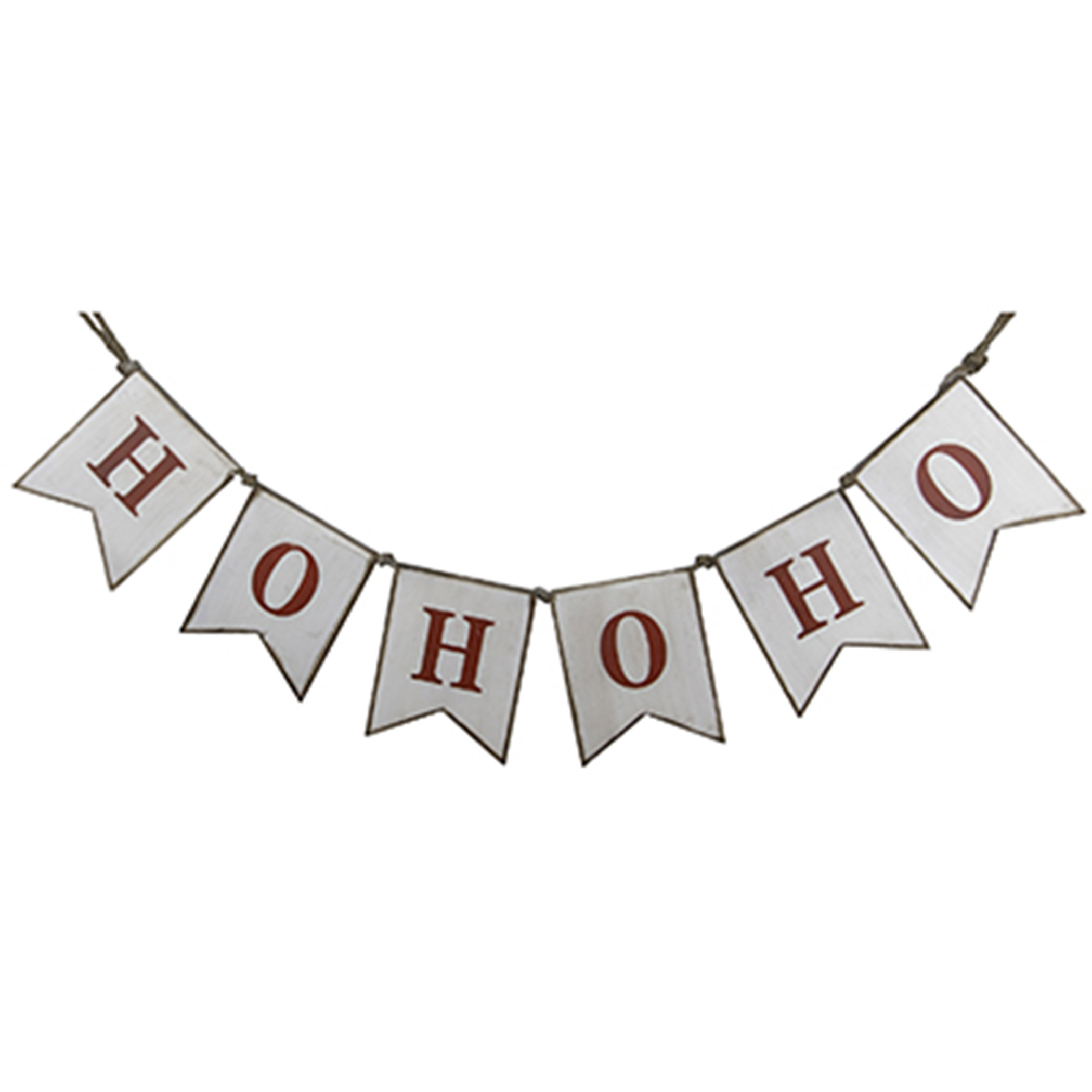 The Holiday Aisle® Iron 'Ho Ho Ho' Banner | Wayfair