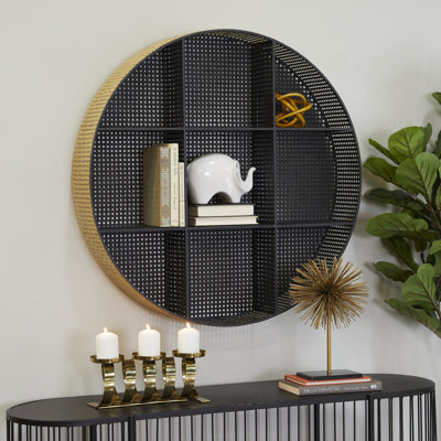 Novogratz 9 Piece Circle Metal Cube Shelf | Wayfair