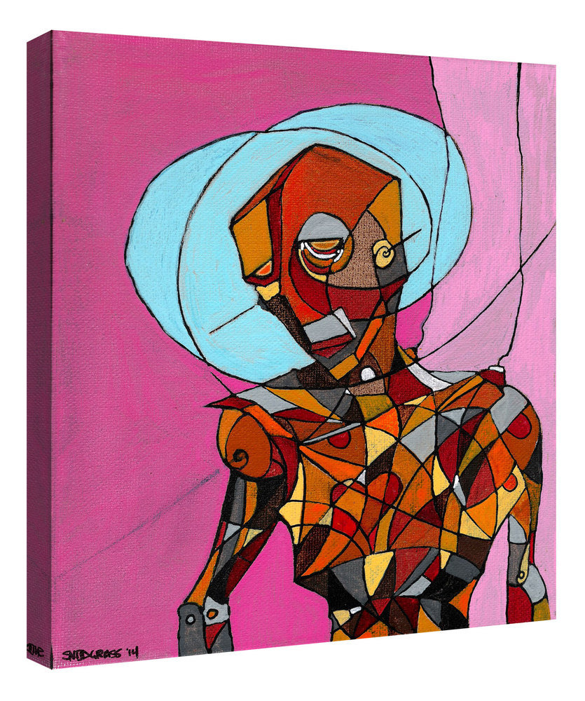 Wrought Studio 'Segmented Man' Giclee Acrylic Painting Print on Canvas ...