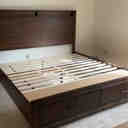 Loon Peak® Mcmaster Low Profile Storage Platform Bed & Reviews | Wayfair