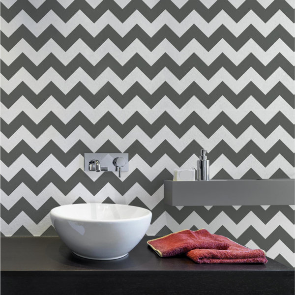 York Wallcoverings Chevron Roll | Wayfair