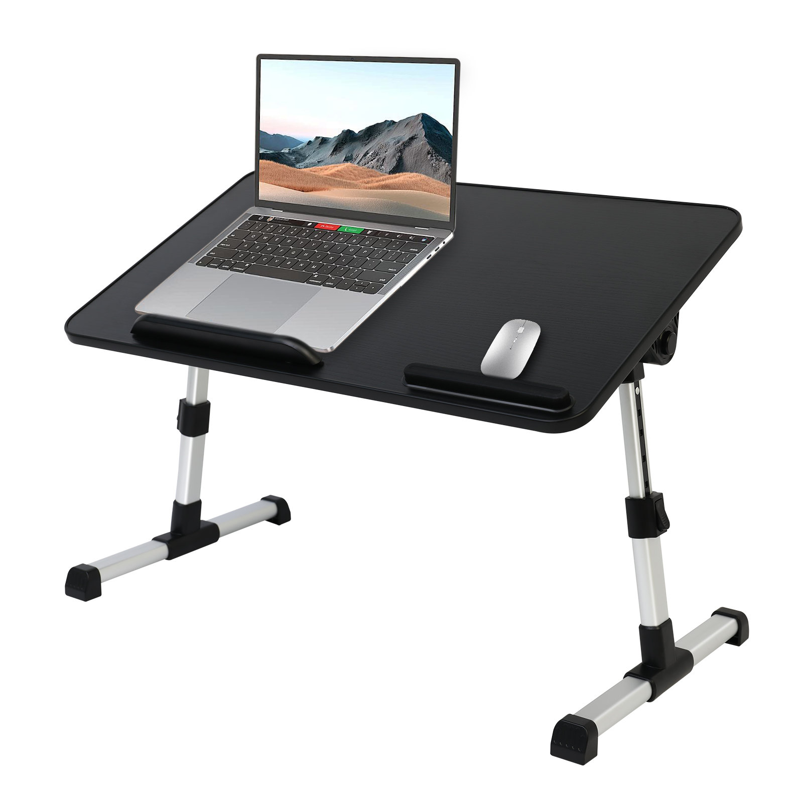 Inbox Zero Foldable Computer Bed Table, Adjustable laptop table holder ...