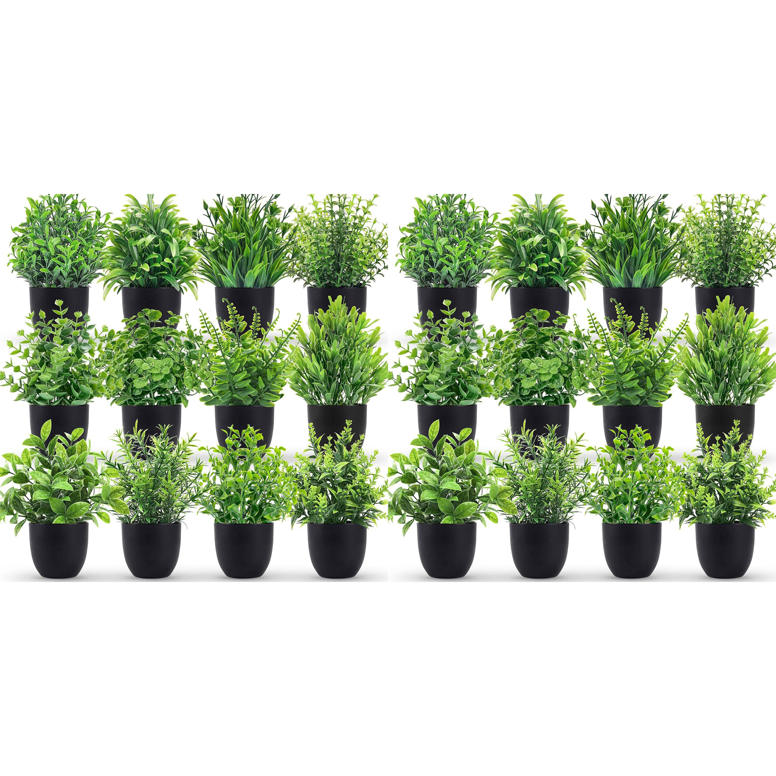 Primrue Fake Plants,24 Pack Artificial Plants,Indoor Table Decor | Wayfair