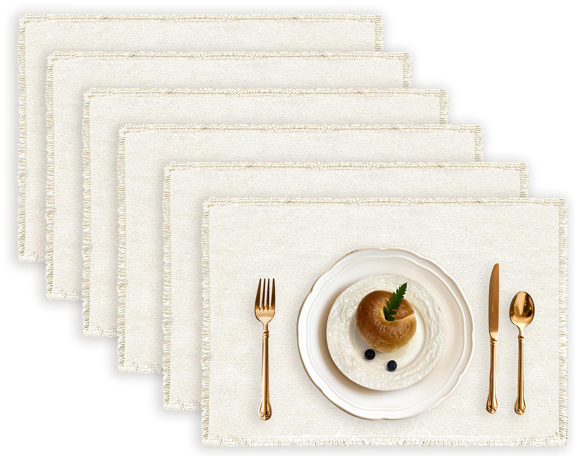 SEASONAL COLLECTIONS, LLC 100% Cotton Placemats, Woven Cloth Placemats ...