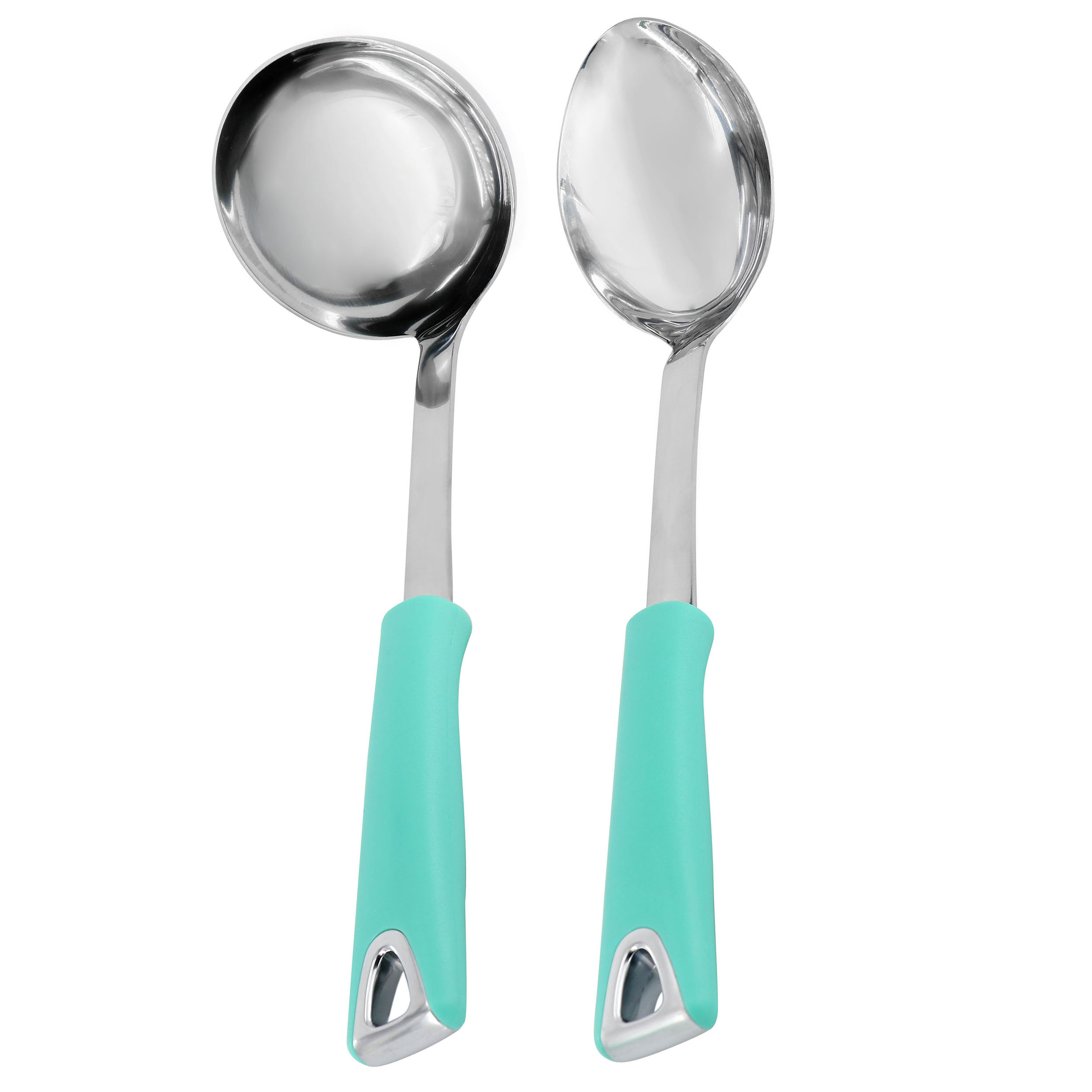 Martha Stewart Everyday Drexler 2 Piece Stainless Steel Cooking Utensil ...
