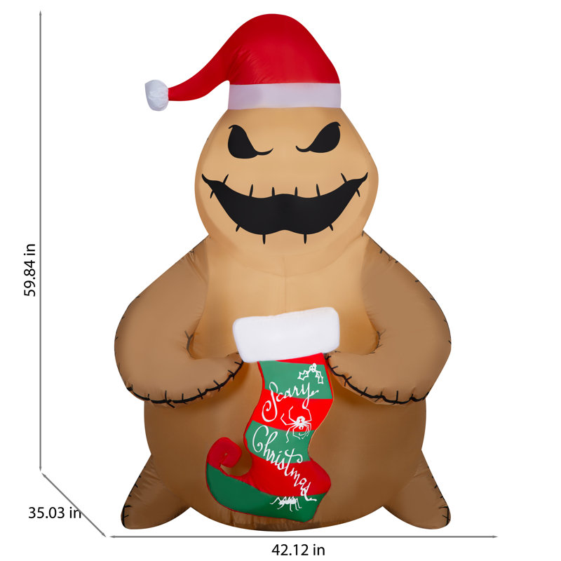 Gemmy Industries Christmas Inflatable Oogie Boogie with "Scary ...