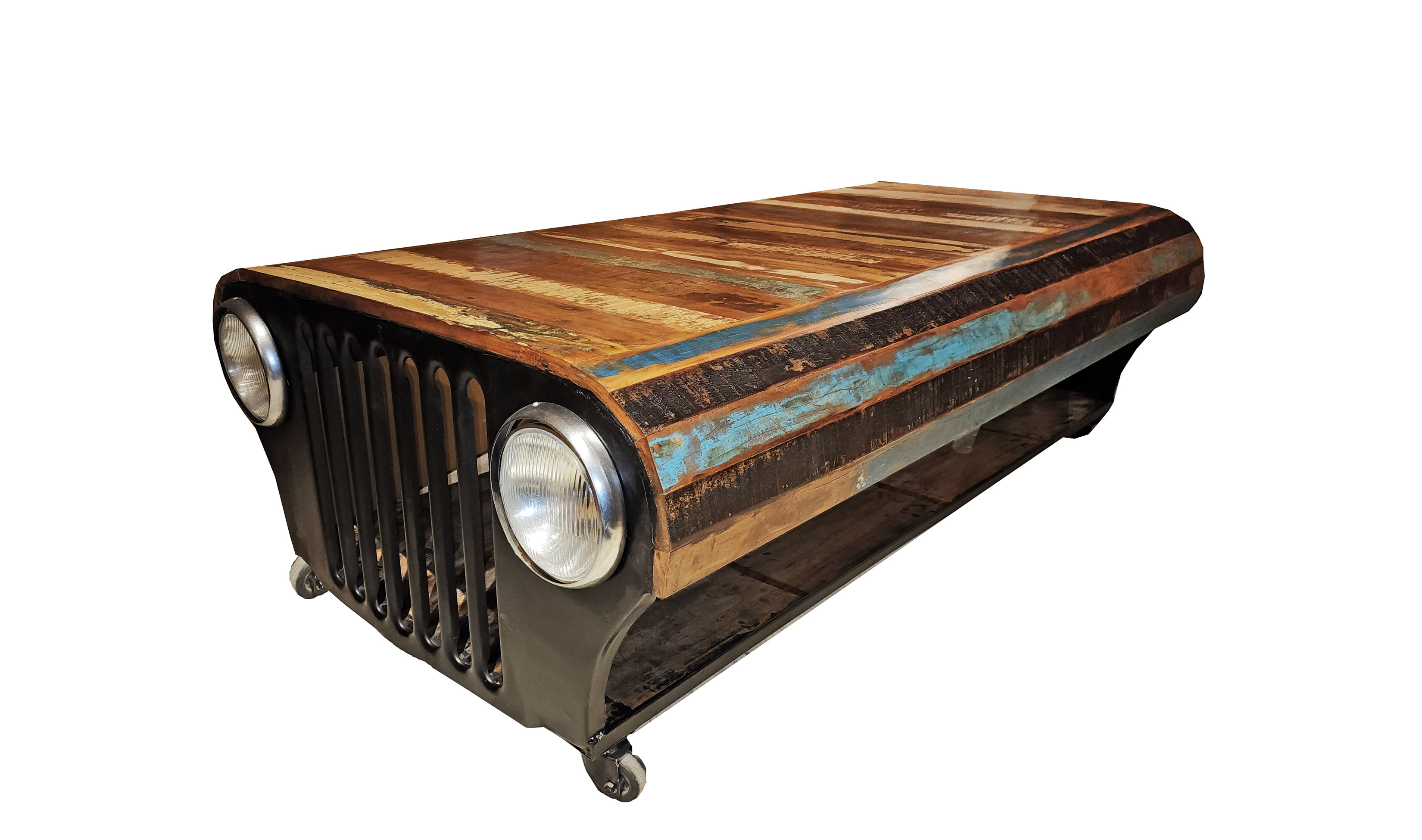 ASHLUXE Solid Wood Automobile Coffee Table with Storage | Wayfair